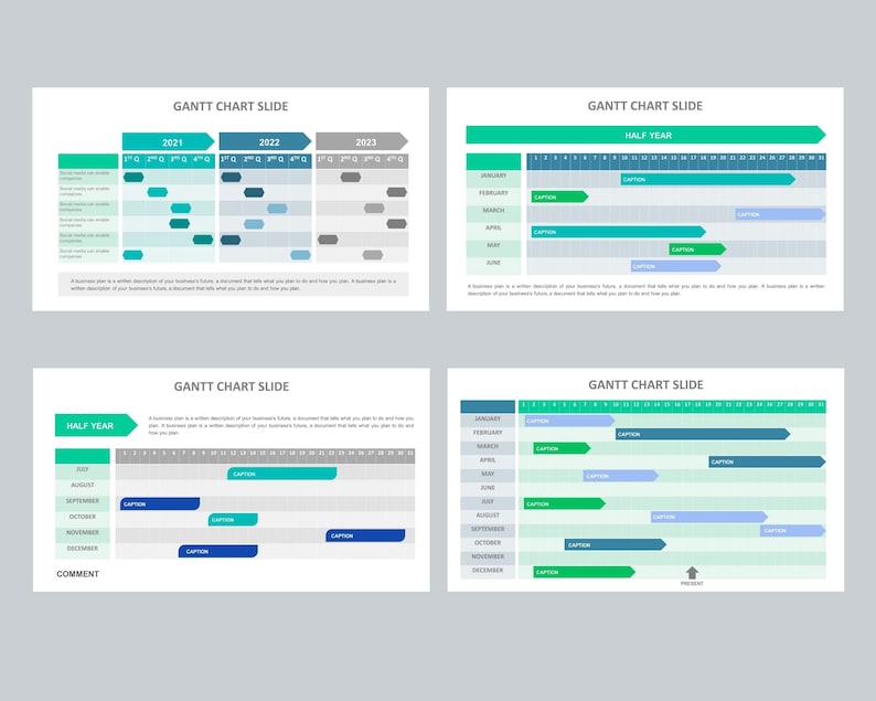 Gantt Chart Slide Infographic Templates | Diagram for Powerpoint ...