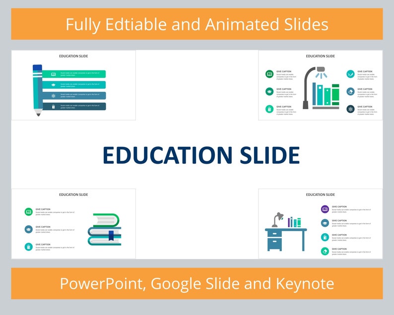 Education Slide Infographic Templates | Diagram for Powerpoint, Google ...
