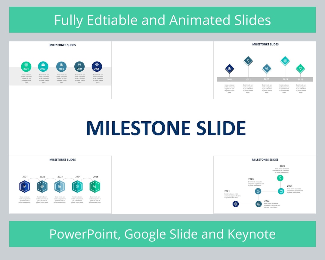 Milestone Slide Infographic Templates | Diagram for Powerpoint, Google ...