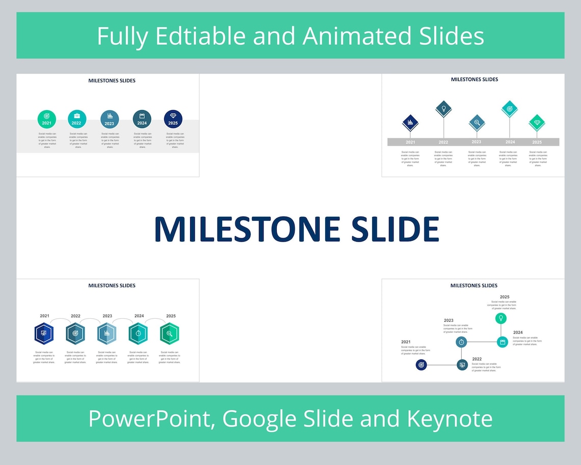 Milestone Slide Infographic Templates | Diagram for Powerpoint, Google ...
