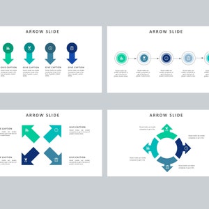 Arrow Slide Infographic Templates | Diagram for Powerpoint, Google ...