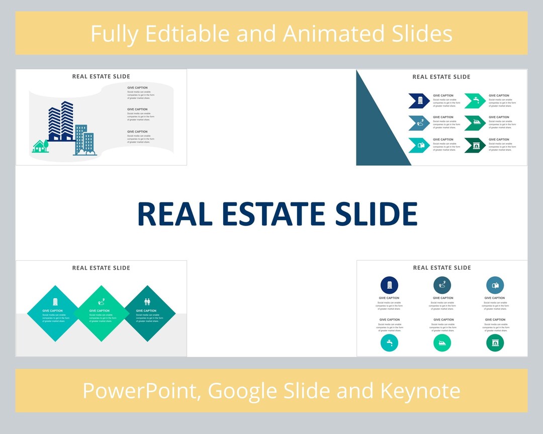 Real Estate Slide Infographic Templates | Diagram for Powerpoint ...