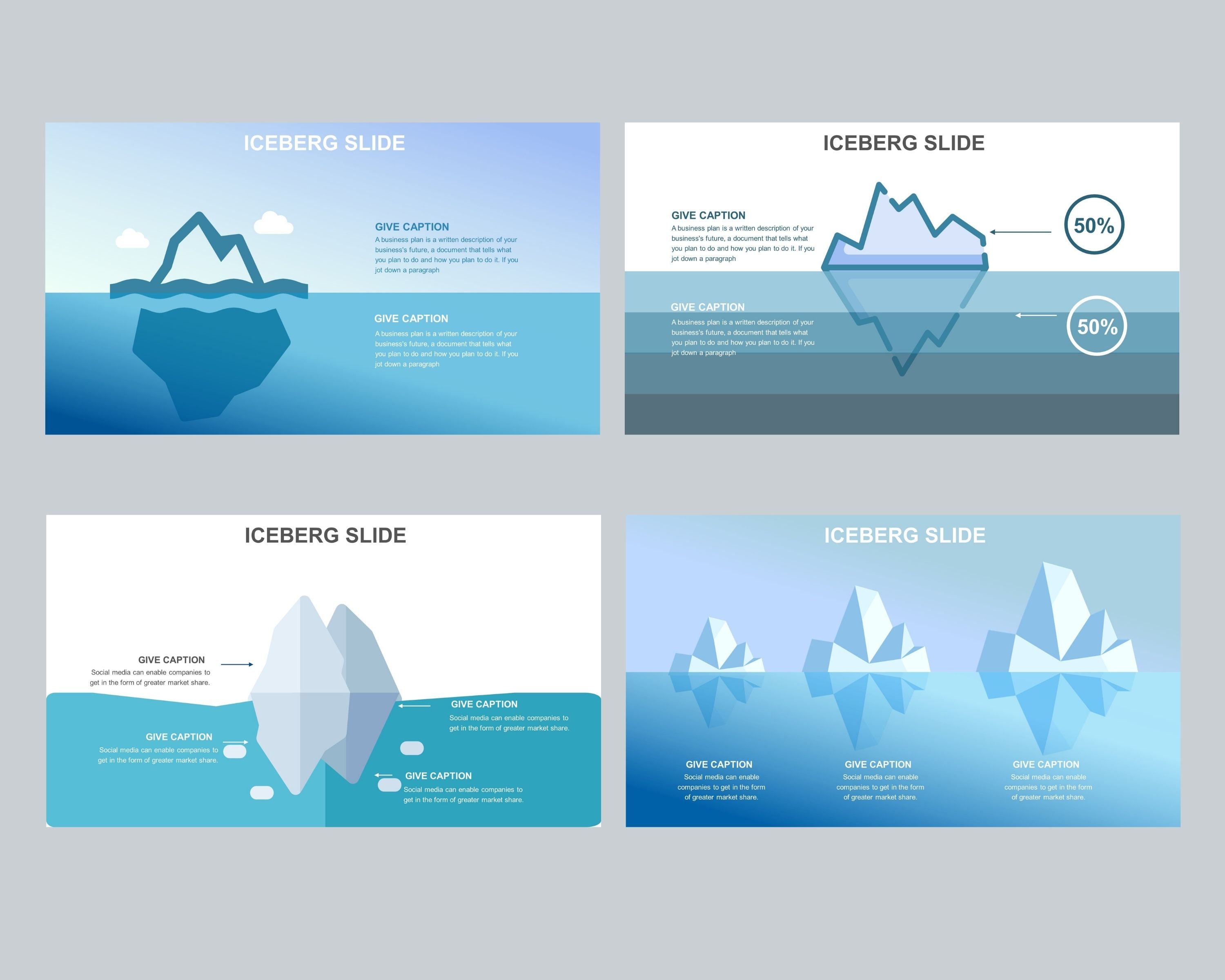 Iceberg Slide Infographic Templates | Diagram for Powerpoint, Google ...