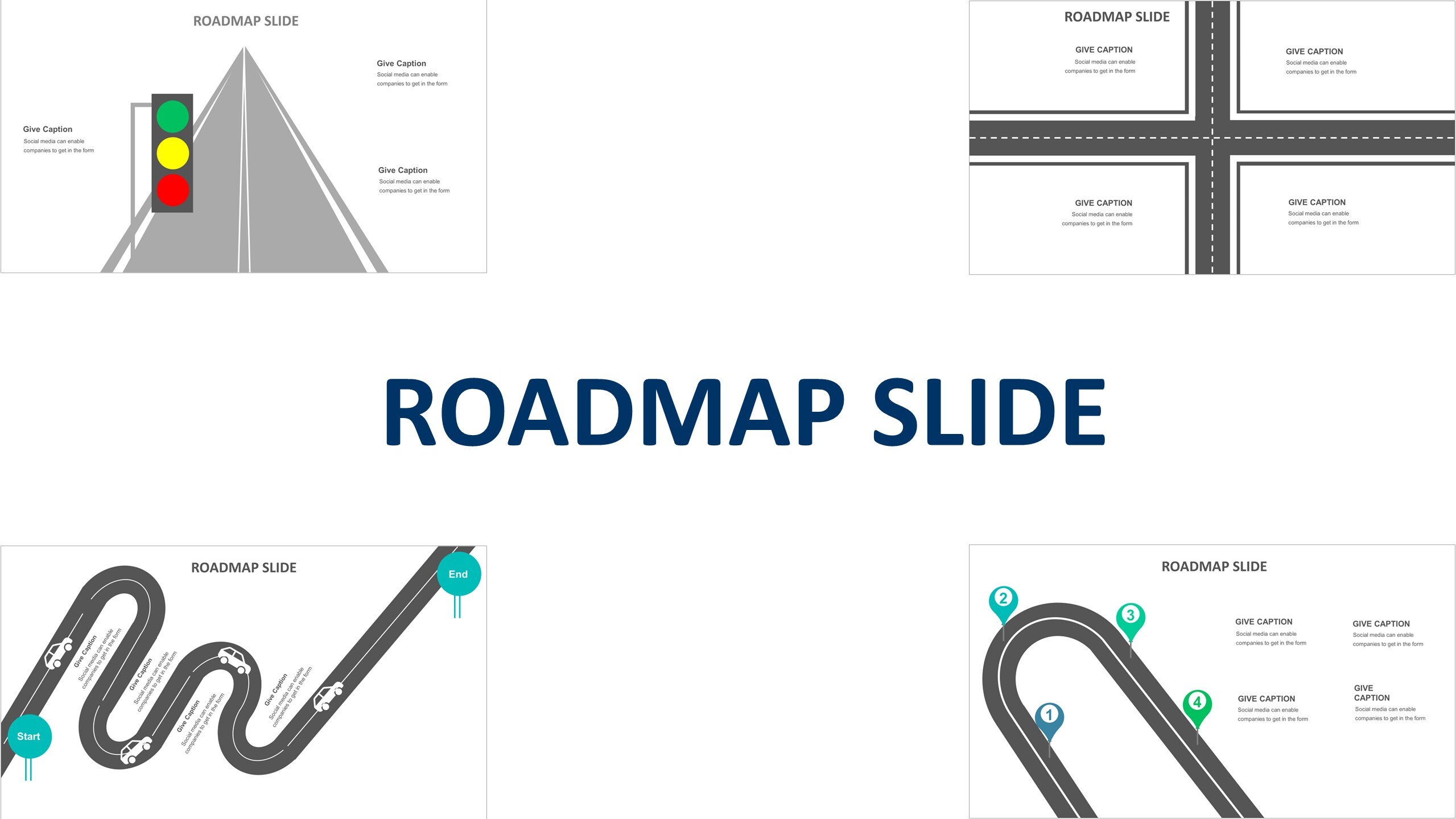 Roadmap Slide Infographic Templates Diagram for Powerpoint | Etsy