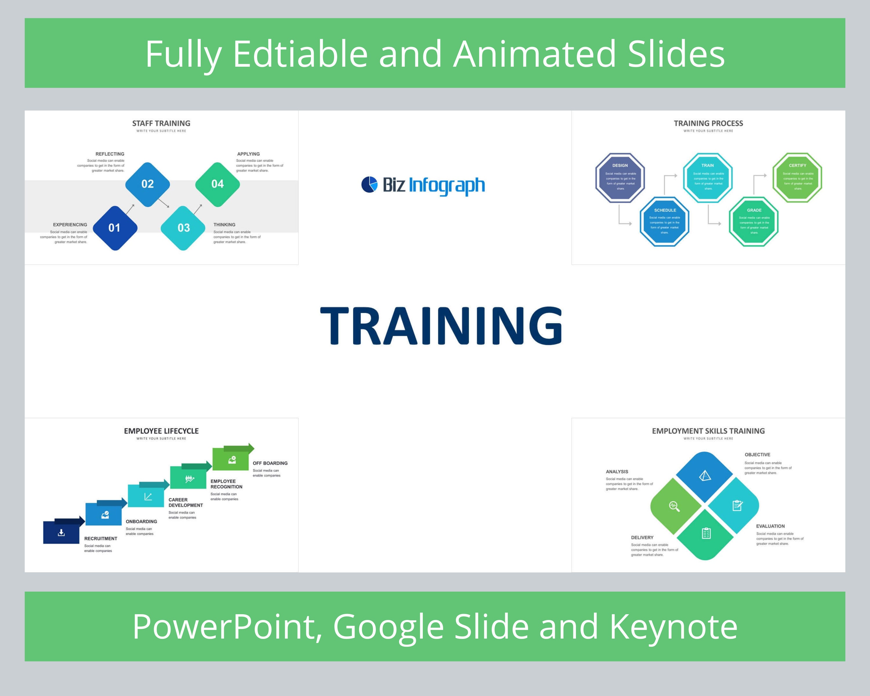 Training Slide Infographic Templates | Diagram for Powerpoint, Google ...