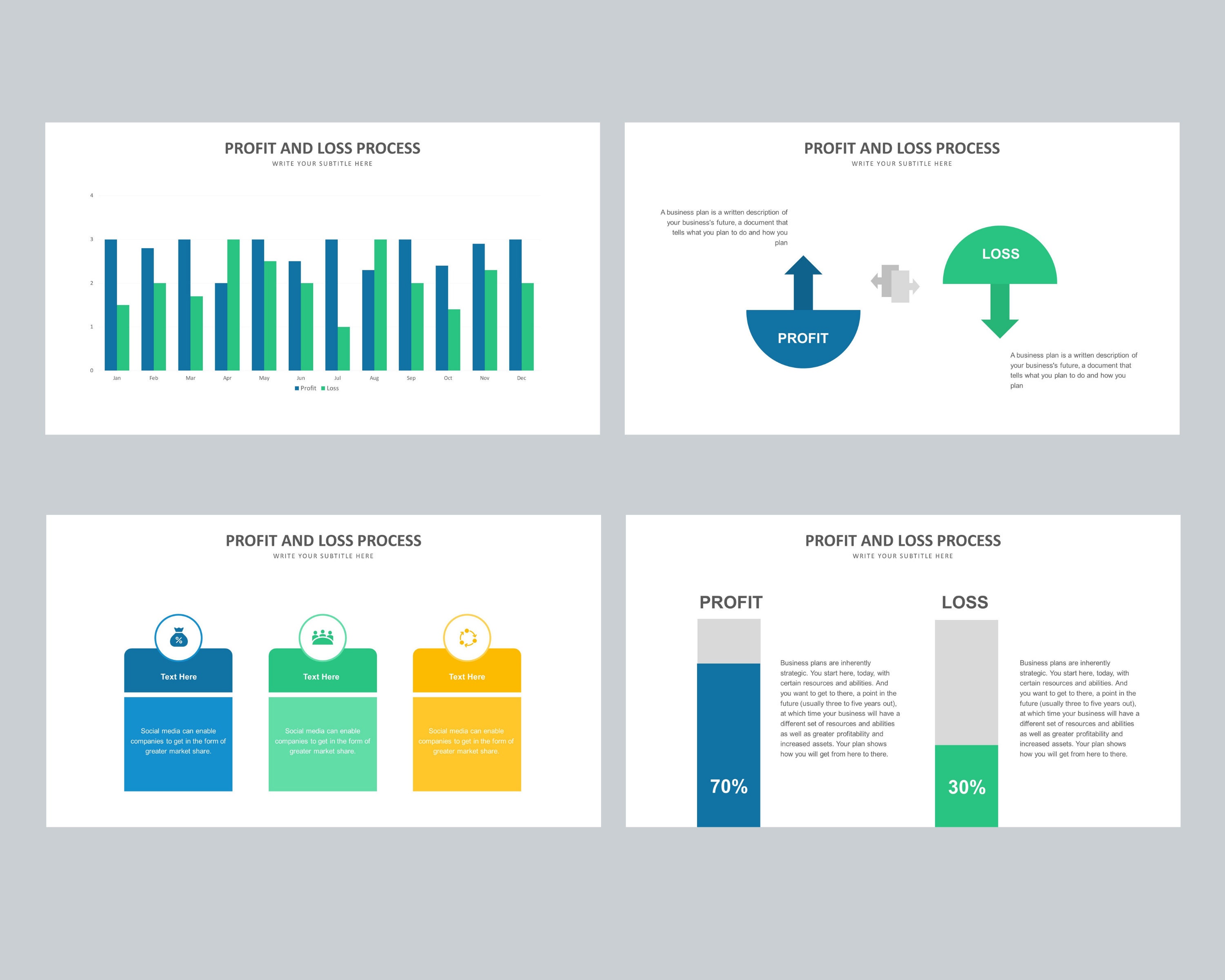 Profit and Loss Slide Infographic Templates | Diagram for Powerpoint ...