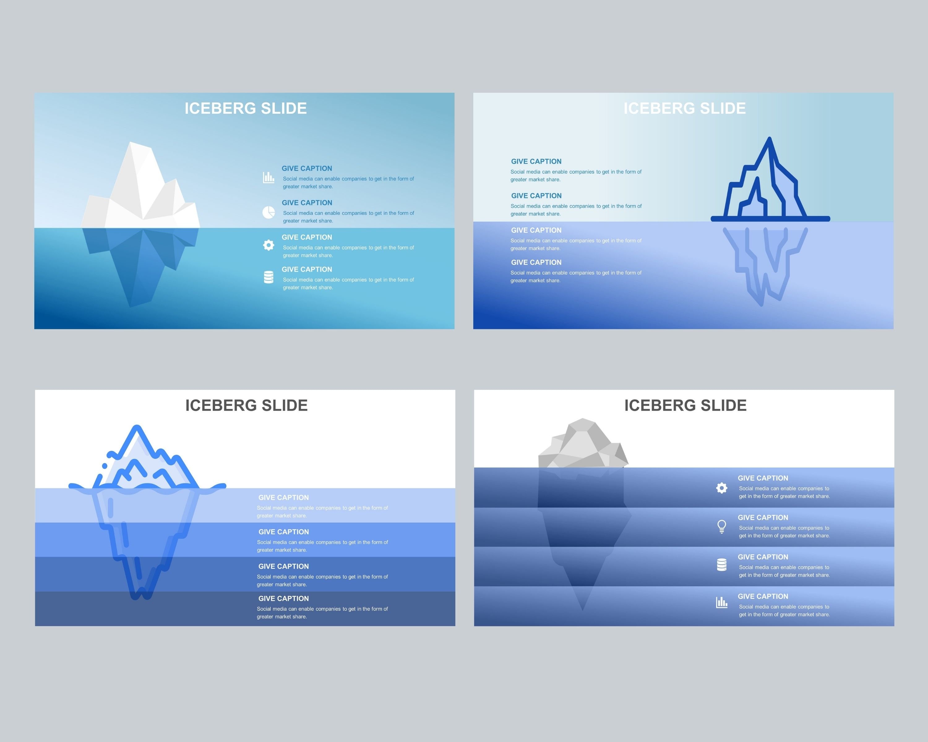 Iceberg Slide Infographic Templates | Diagram for Powerpoint, Google ...