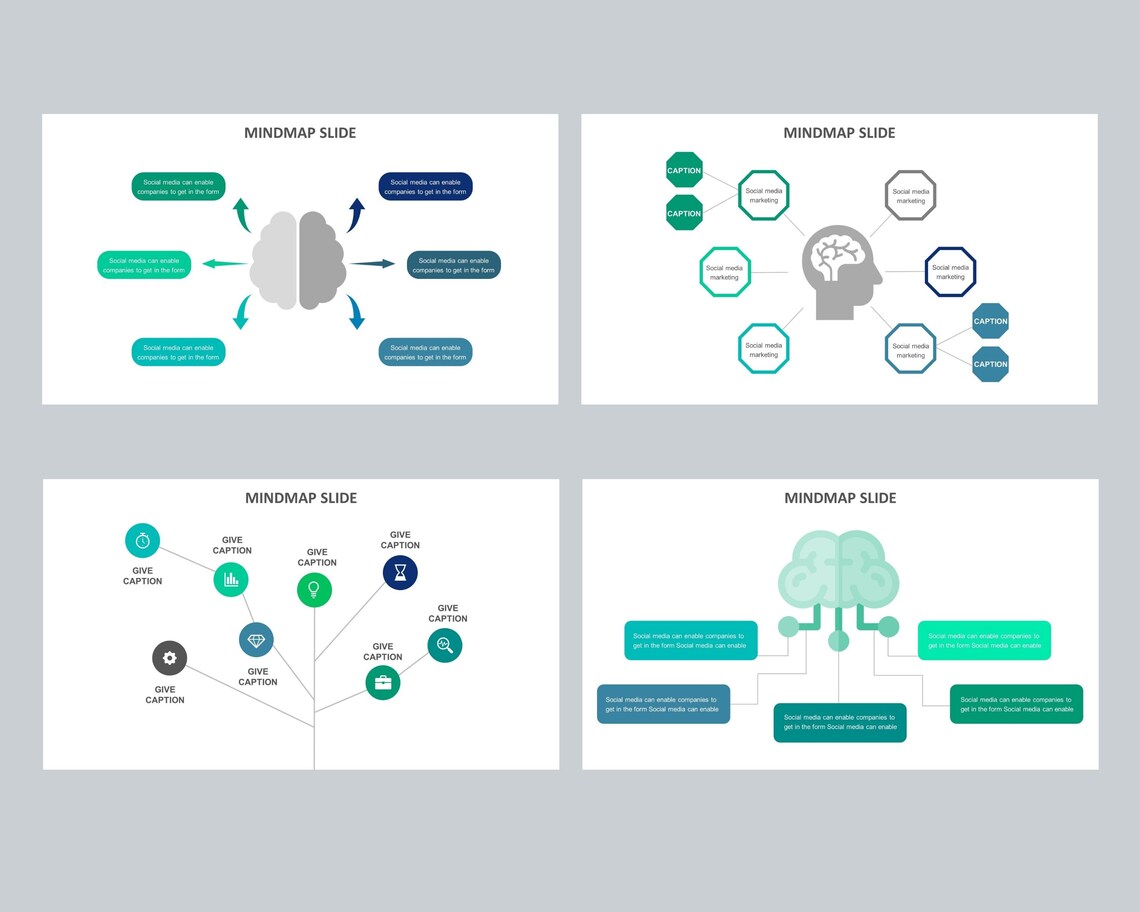 Mind Map Slide Infographic Templates | Diagram for Powerpoint, Google ...