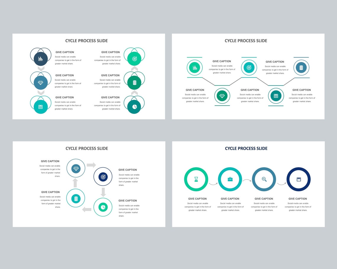 Cycle Process Slide Infographic Templates | Diagram for Powerpoint ...