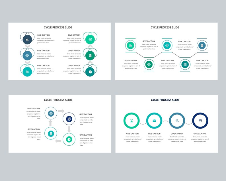 Cycle Process Slide Infographic Templates | Diagram for Powerpoint ...