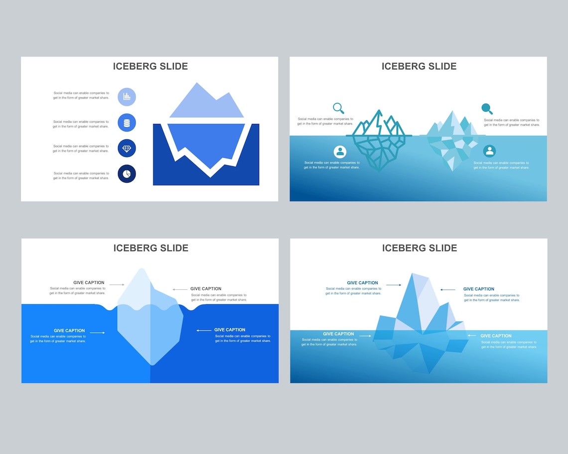 Iceberg Slide Infographic Templates | Diagram for Powerpoint, Google ...