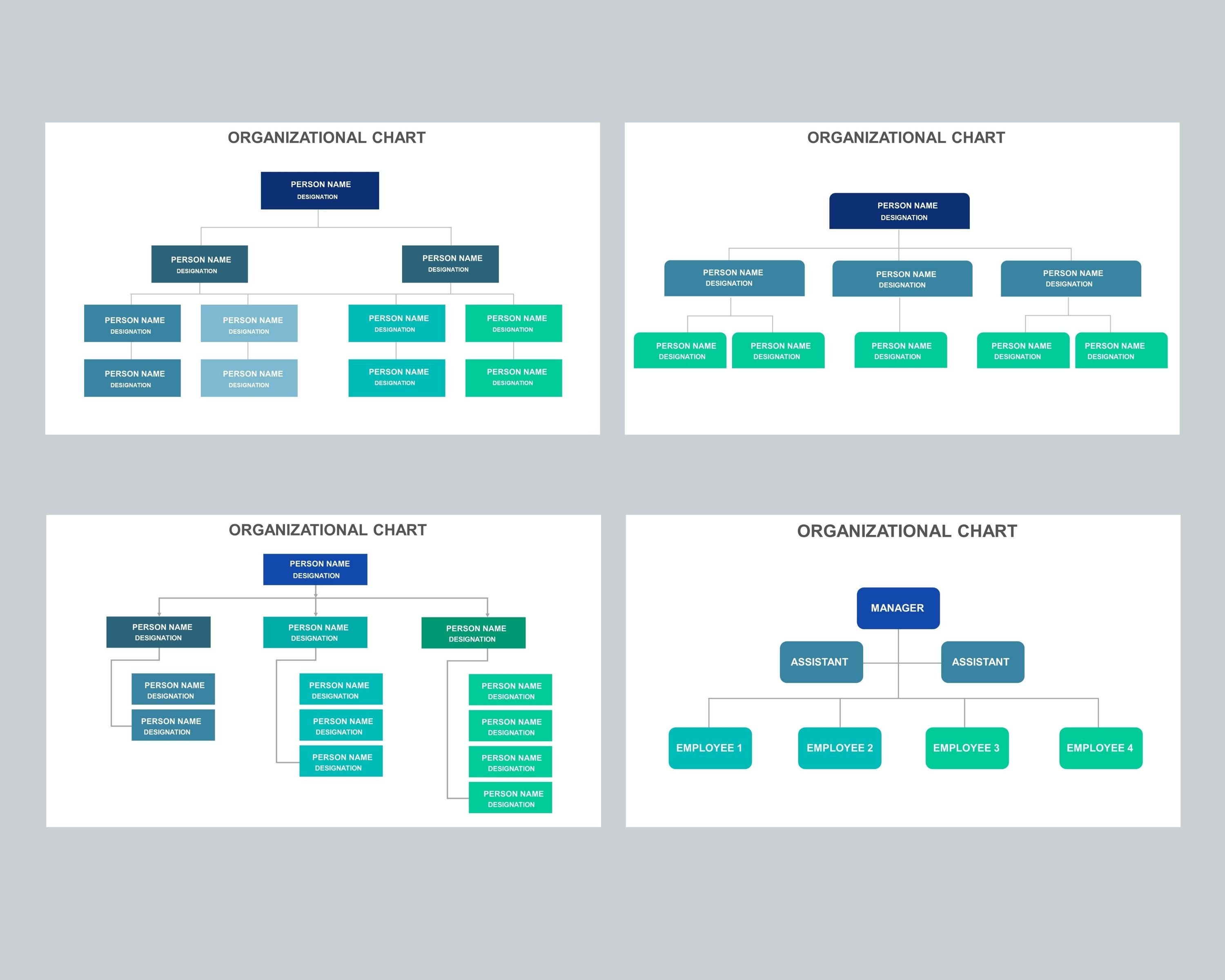 Powerpoint Organizational Chart Template