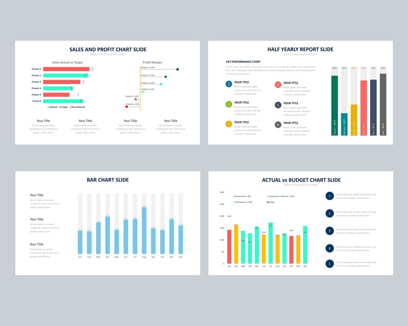 Chart Slide Infographic Templates | Diagram for Powerpoint, Google ...