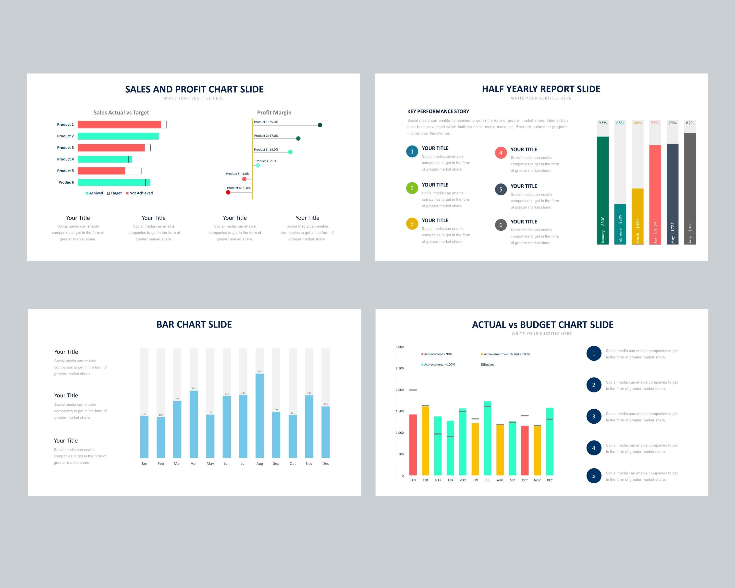 Chart Slide Infographic Templates | Diagram for Powerpoint, Google ...