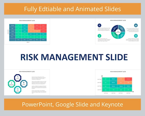 Risk Management Slide Infographic Templates Diagram for - Etsy