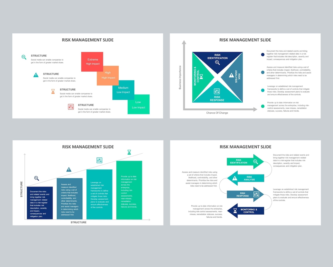 Risk Management Slide Infographic Templates Diagram for Powerpoint ...