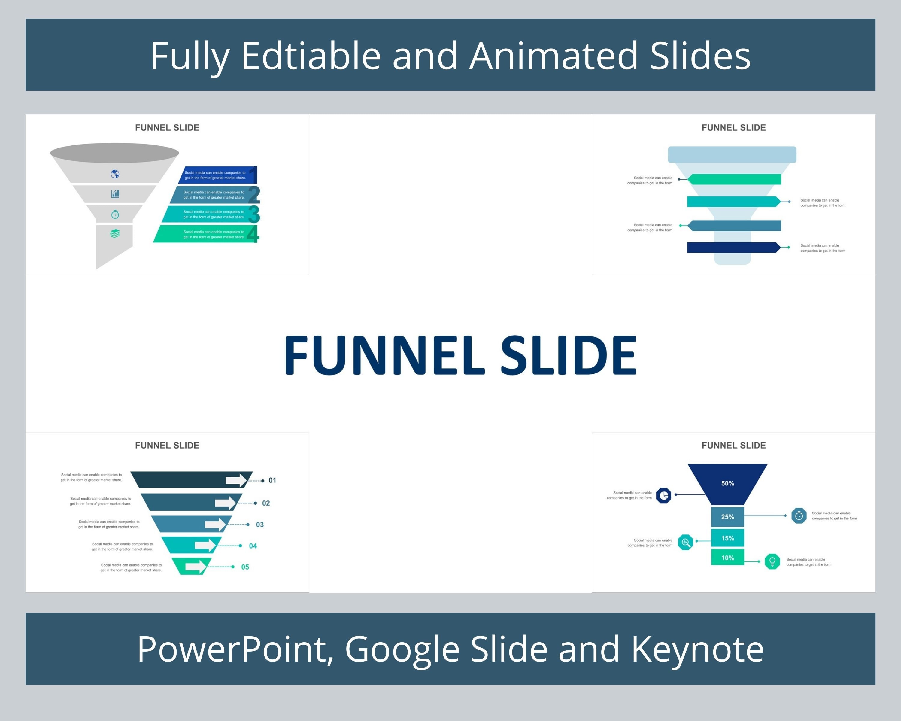 Funnel Slide Infographic Templates | Diagram for Powerpoint, Google ...