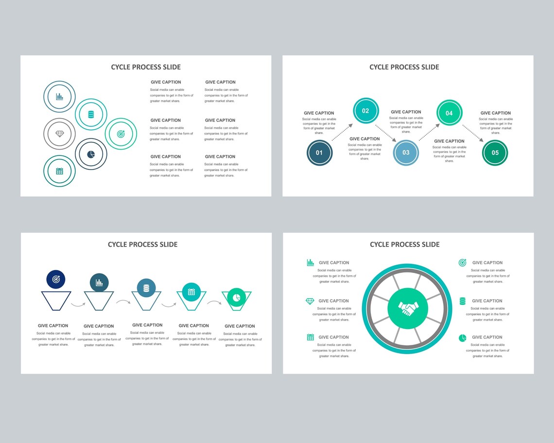 Cycle Process Slide Infographic Templates | Diagram for Powerpoint ...
