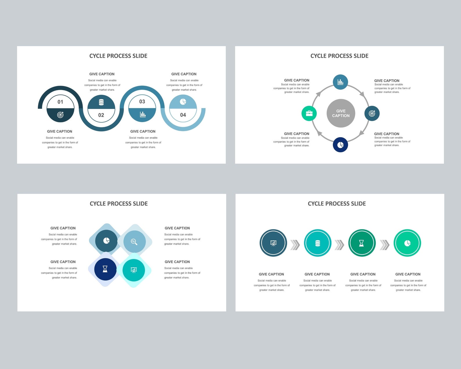 Cycle Process Slide Infographic Templates | Diagram for Powerpoint ...