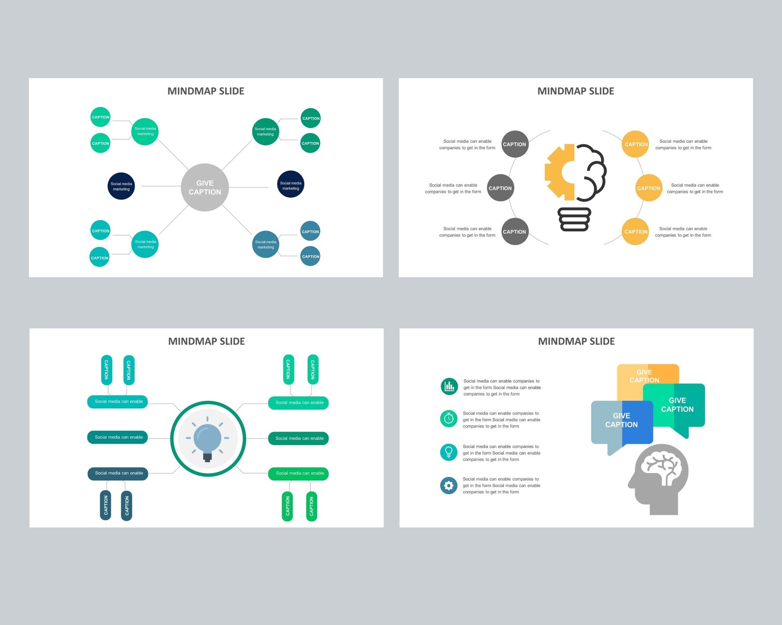 Mind Map Slide Infographic Templates | Diagram for Powerpoint, Google ...