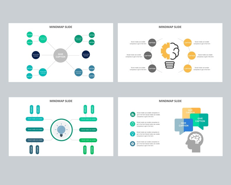 Mind Map Slide Infographic Templates | Diagram for Powerpoint, Google ...
