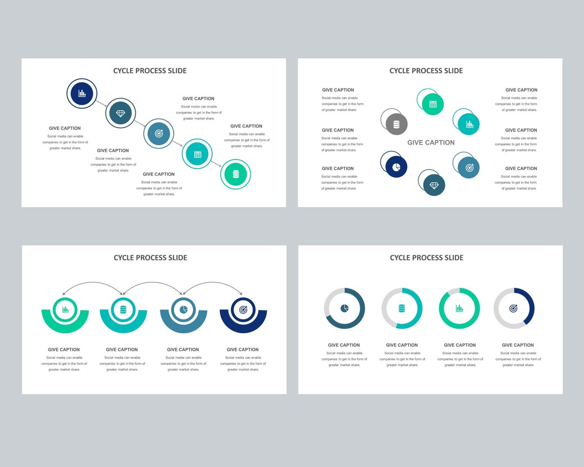 Cycle Process Slide Infographic Templates | Diagram for Powerpoint ...