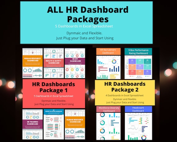 All Human Resources Dashboard Excel Template HR Dashboard - Etsy