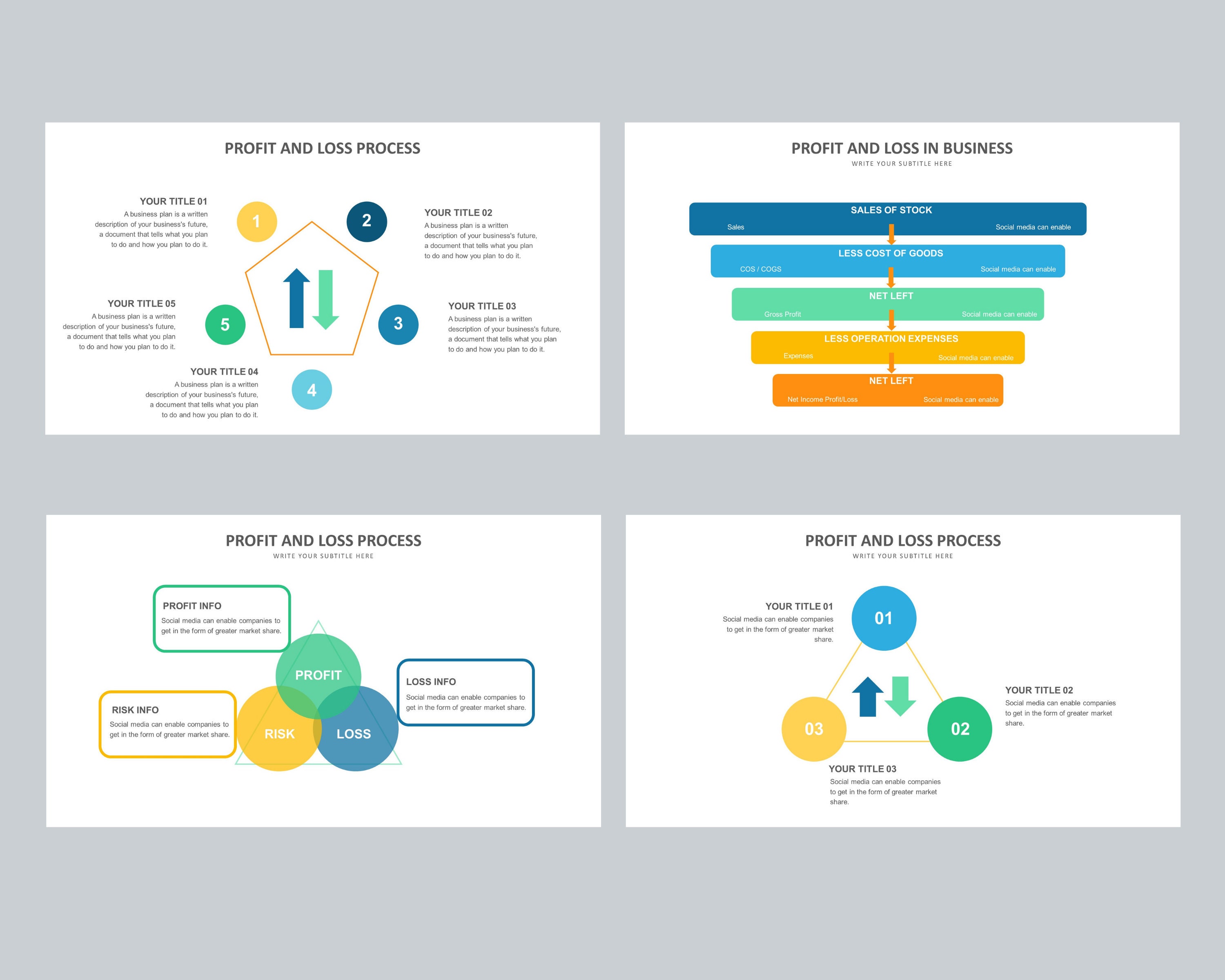 Profit and Loss Slide Infographic Templates | Diagram for Powerpoint ...