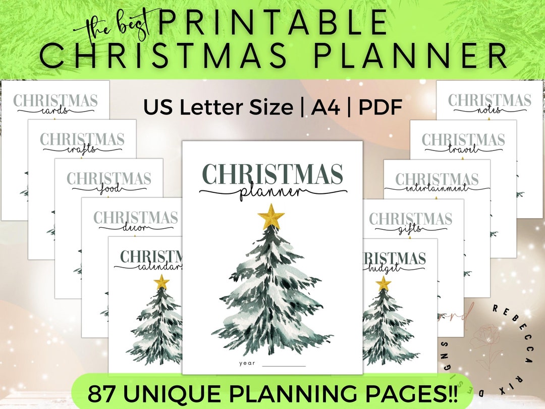Christmas Planner Printable: Holiday Organizer Bundle (digital Download ...