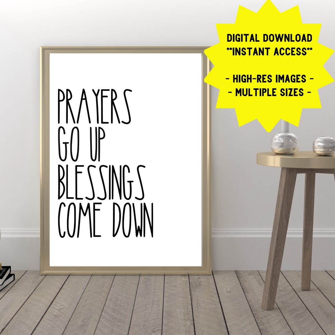 Printable Prayer Wall Art | Christian Wall Decor | Religious Prints ...