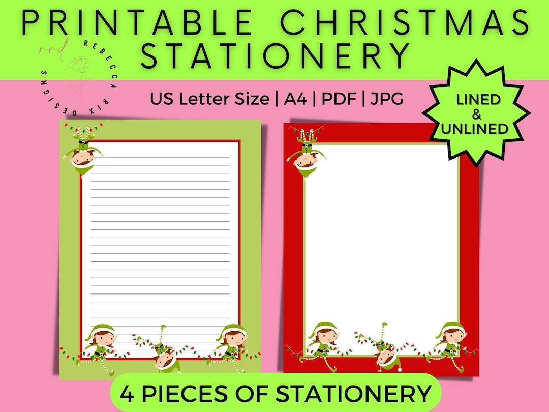 Printable Christmas Stationery | Printable Christmas Stationary ...