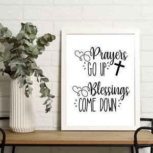 Printable Prayer Wall Art | Christian Wall Decor | Religious Prints ...