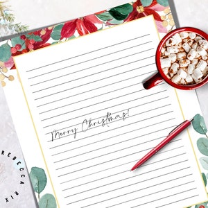 Printable Christmas Stationery Printable Christmas Stationary Christmas ...