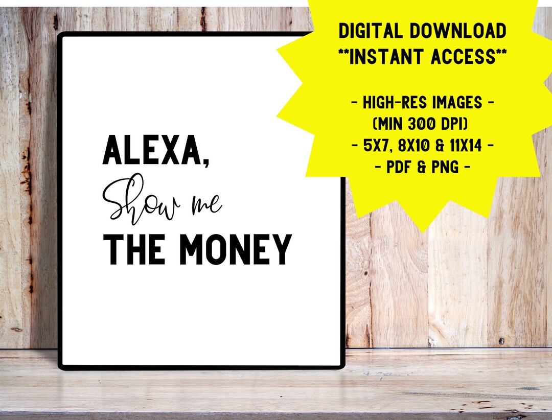 Alexa Printable Wall Art | Alexa Prints | Alexa Signs | Funny Alexa ...