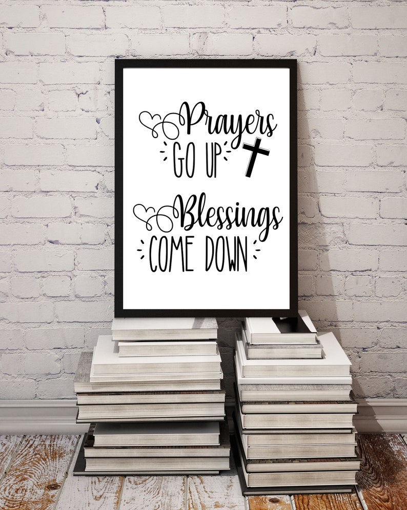 Printable Prayer Wall Art Christian Wall Decor Religious Prints Prayers ...