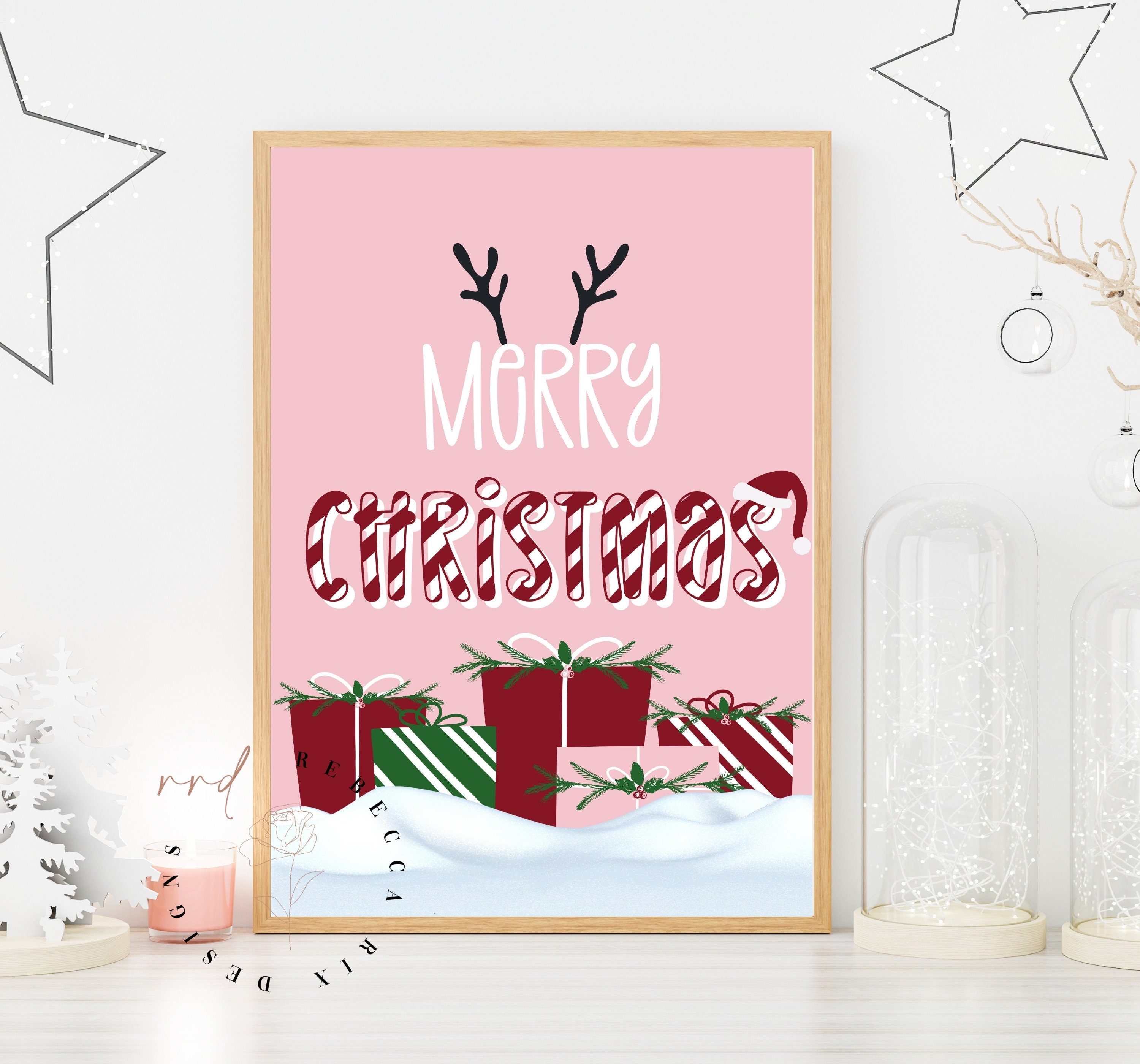 Christmas Prints Christmas Printables Christmas Print Set - Etsy
