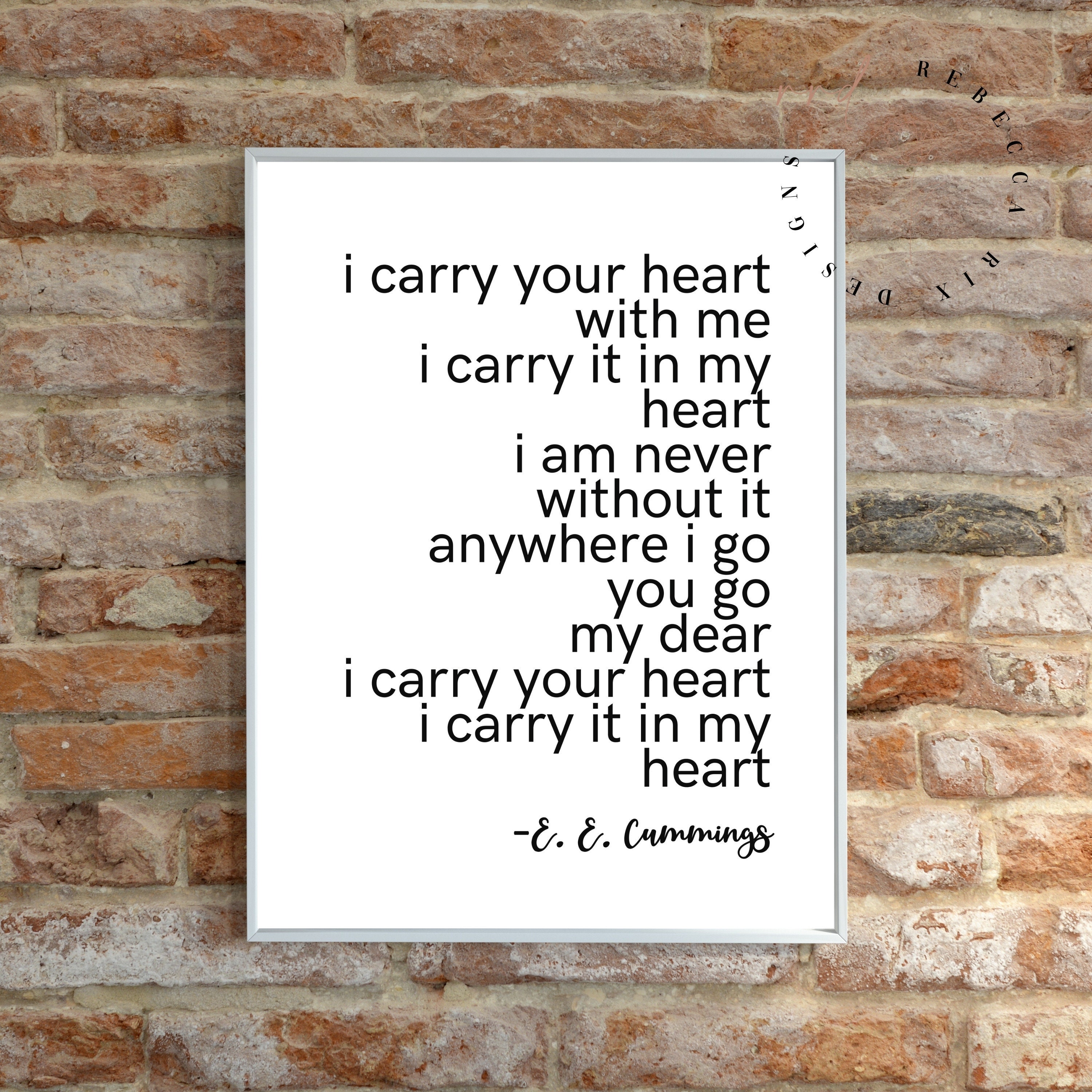 Ich trage dein Herz bei mir Ich trage dein Herz Printable - Etsy.de