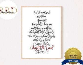 Luke 2 Printable - Etsy