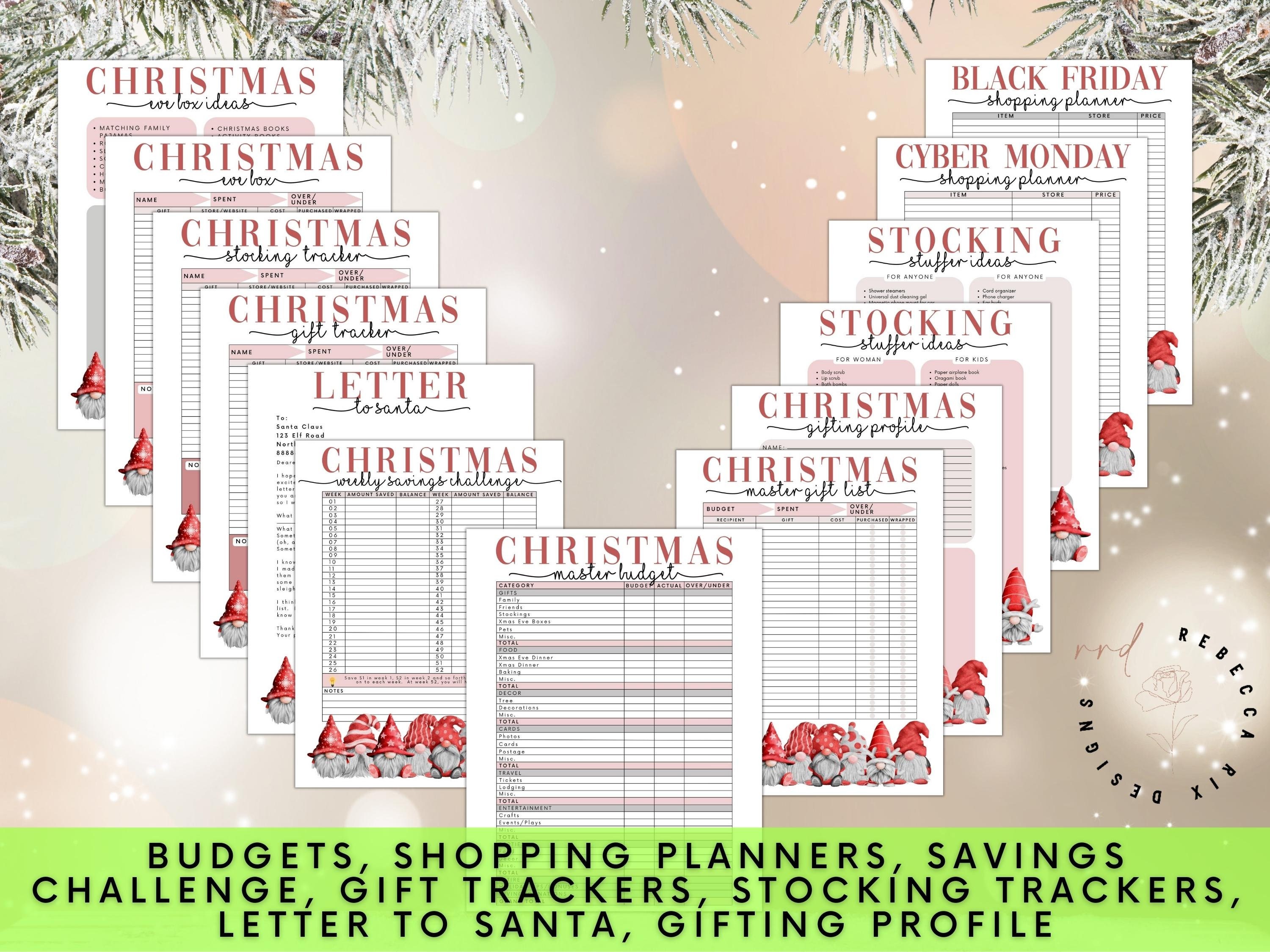 Gnome Christmas Planner Printable Christmas Planner Book - Etsy