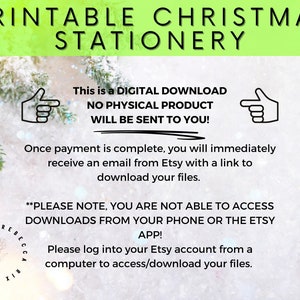 Printable Christmas Stationery | Cactus Holiday Letterhead | Holiday ...