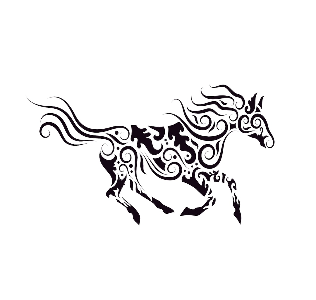 Mohendi RUNNING HORSE Stencil Sizes A3 A4 A5 Shabby Chic Art Craft ...