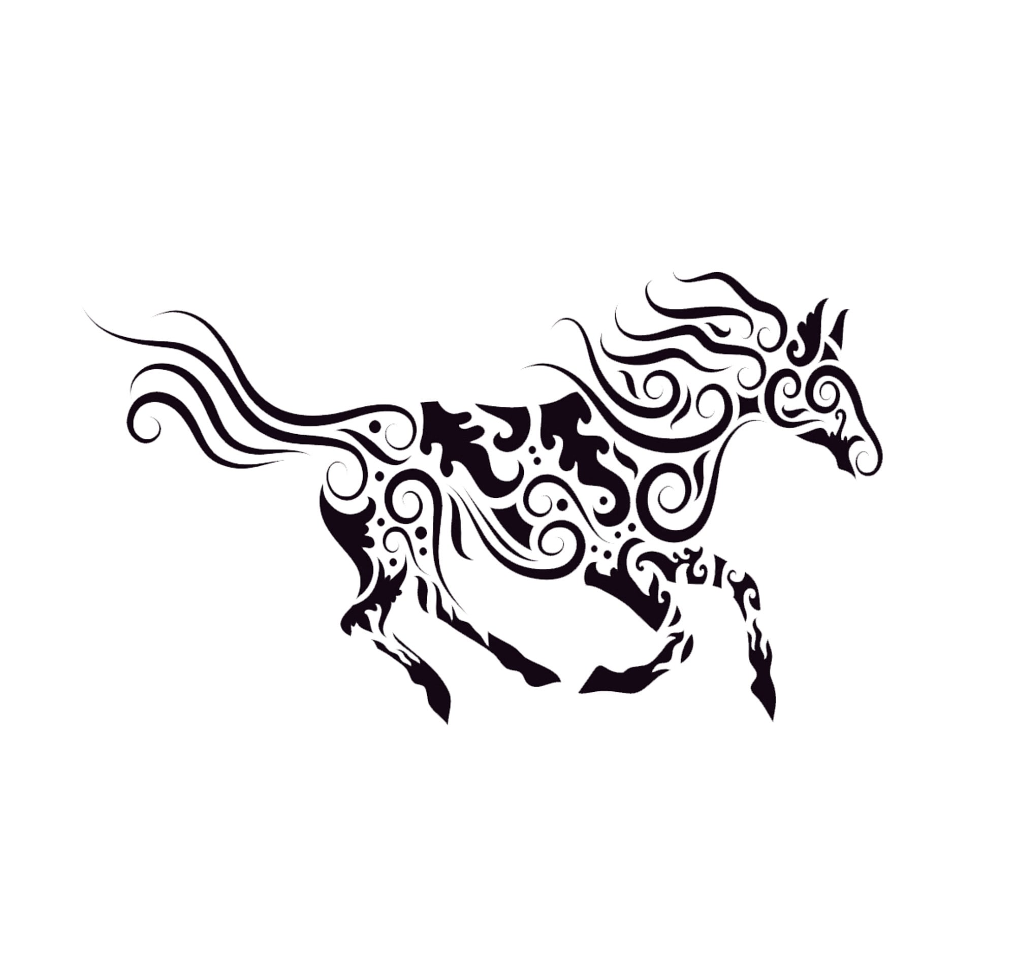 Mohendi RUNNING HORSE Stencil Sizes A3 A4 A5 Shabby Chic Art - Etsy