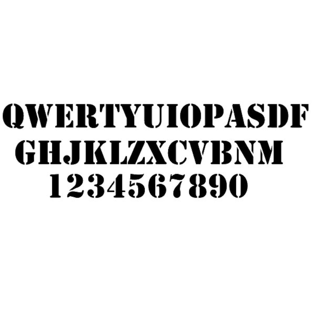 Letters BIG SIZES Art Craft Reusable Mylar Stencil or Self Adhesive ...