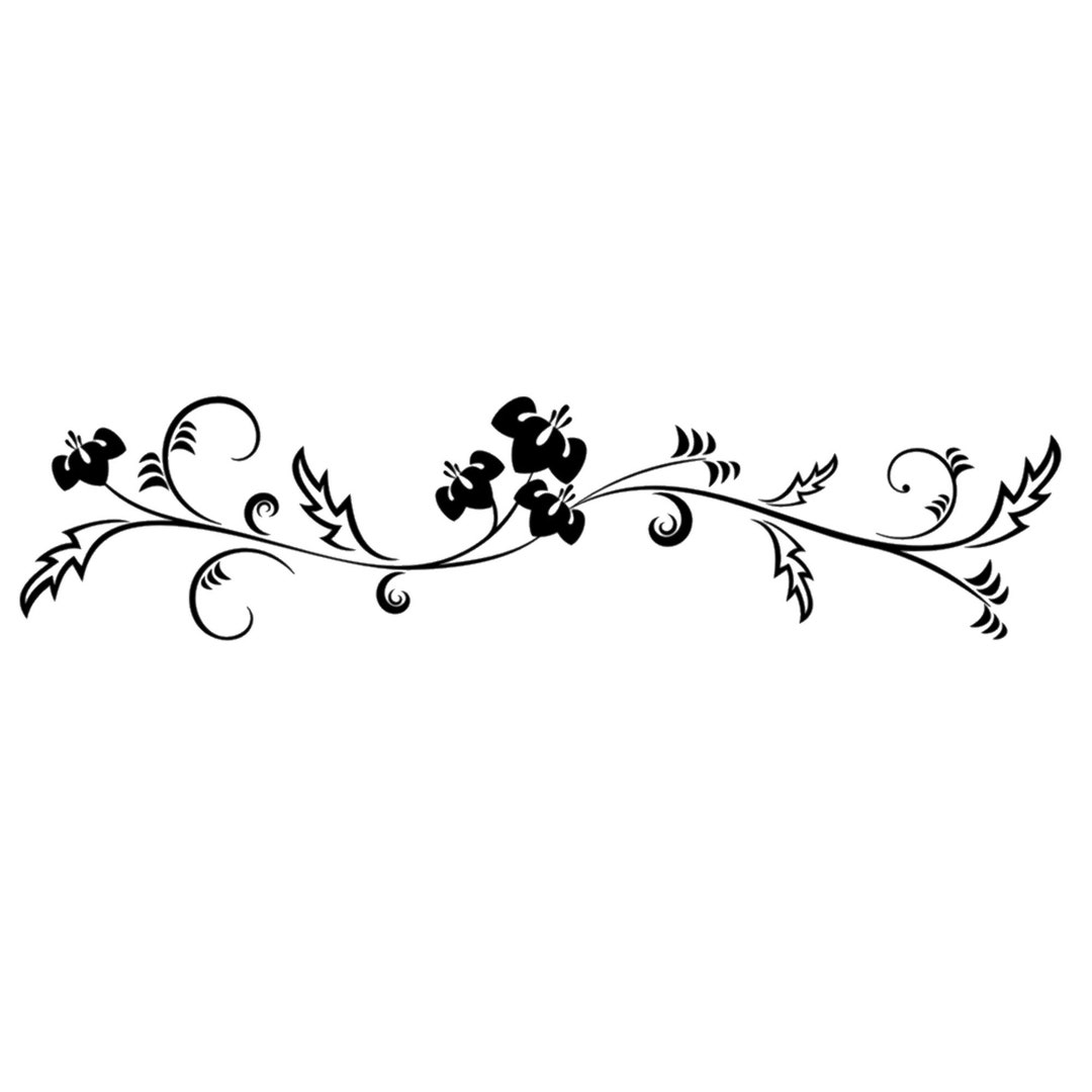 Floral Border BIG SIZES Reusable Stencil or Self Adhesive Stencil ...