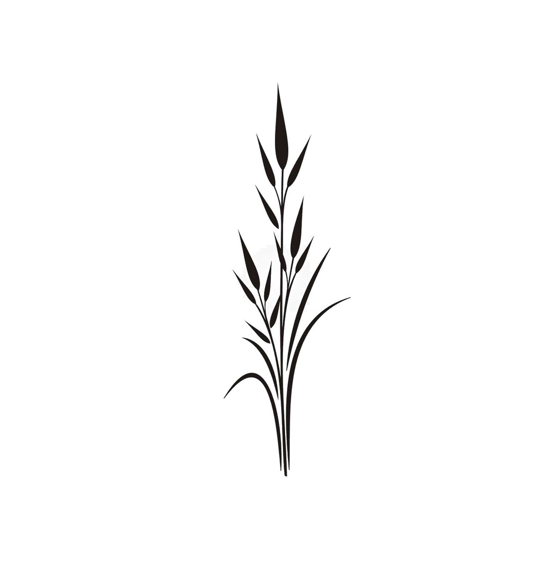 Single GRASS Reusable Stencil Sizes A5 A4 A3 Shabby Craft Art Painting ...