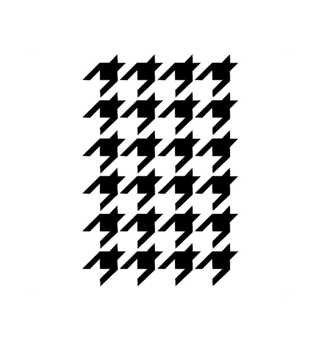 Houndstooth Dogstooth Pattern BIG SIZES Art Craft Reusable Mylar ...