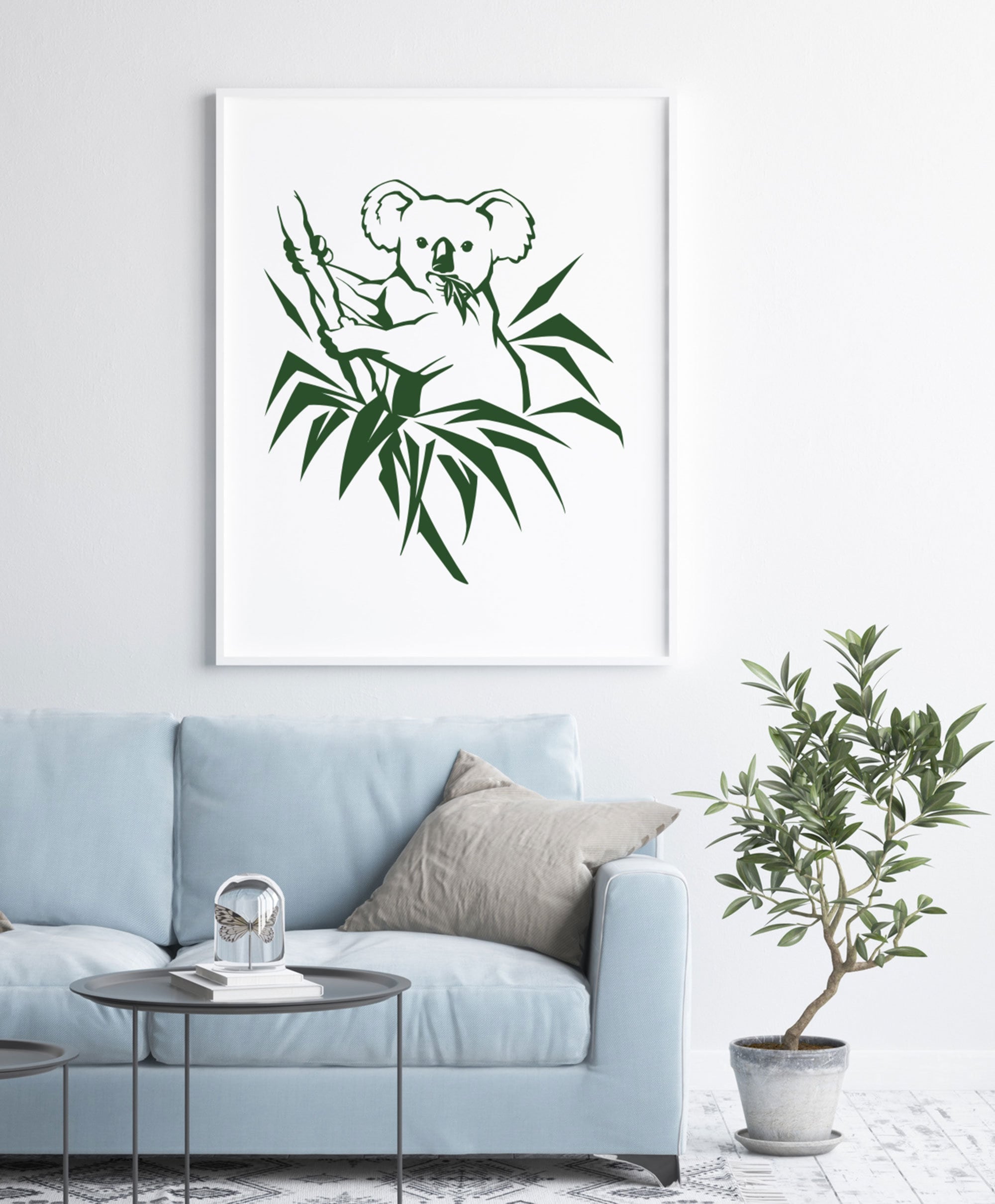Koala Bear Stencil | Reusable Mylar or Self Adhesive Koala2 - Etsy