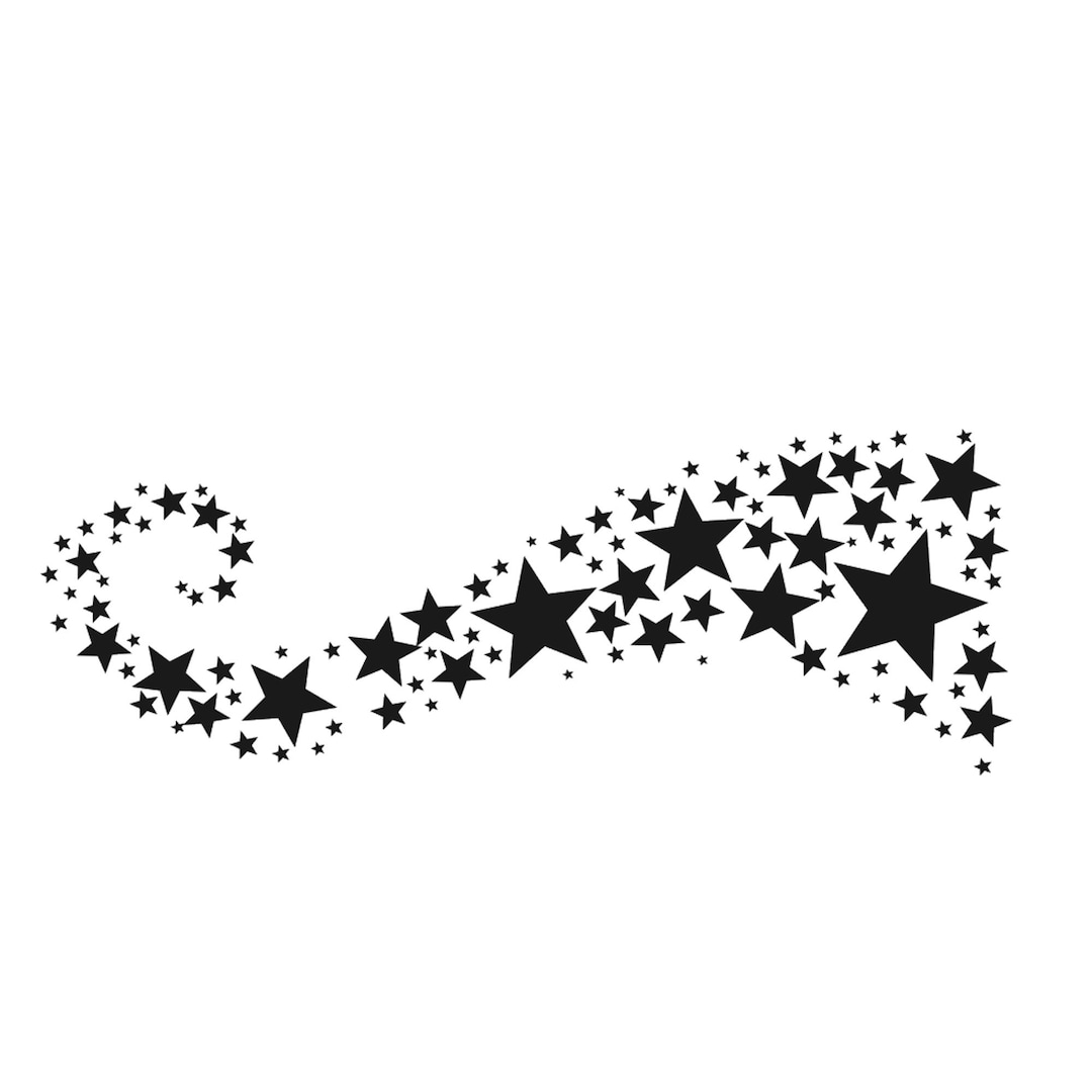 Various Stars Wave BIG SIZES Reusable Stencil or Self Adhesive Stencil ...