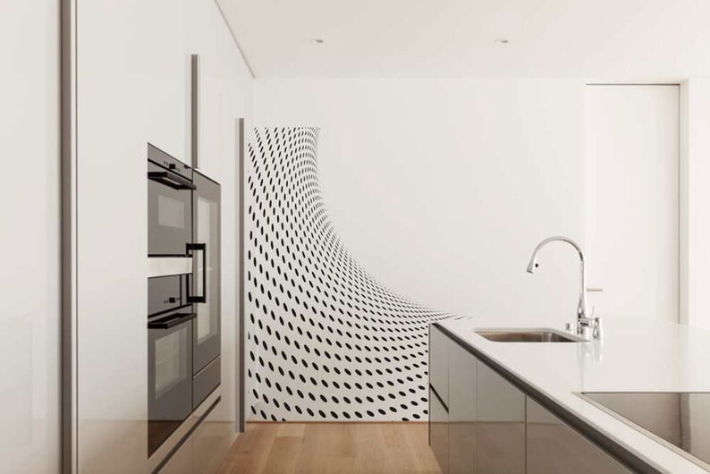 Modern DOTS Optical Illusion Stencil Sizes A5 A4 A3 and Larger | Etsy