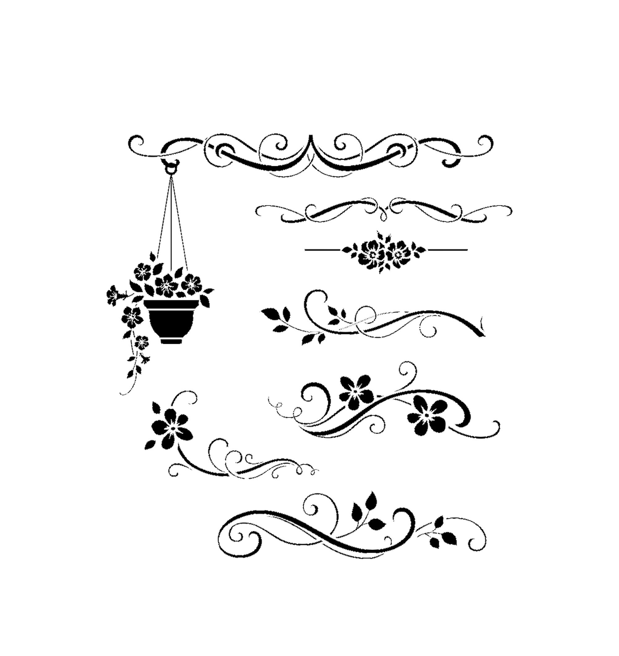 Cenefas Flores Para Pintar Imagui